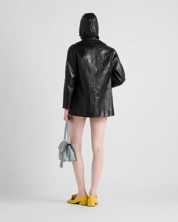 Prada Leather Caban Jacket