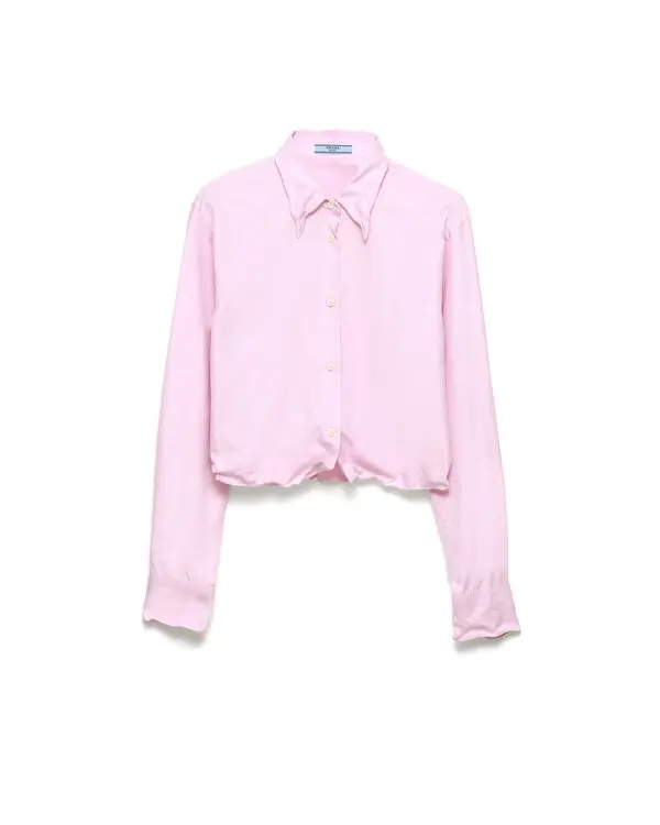Prada Oxford Cotton Shirt - Pink
