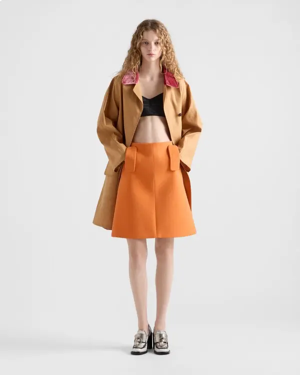 Prada Tricotine A-line Skirt