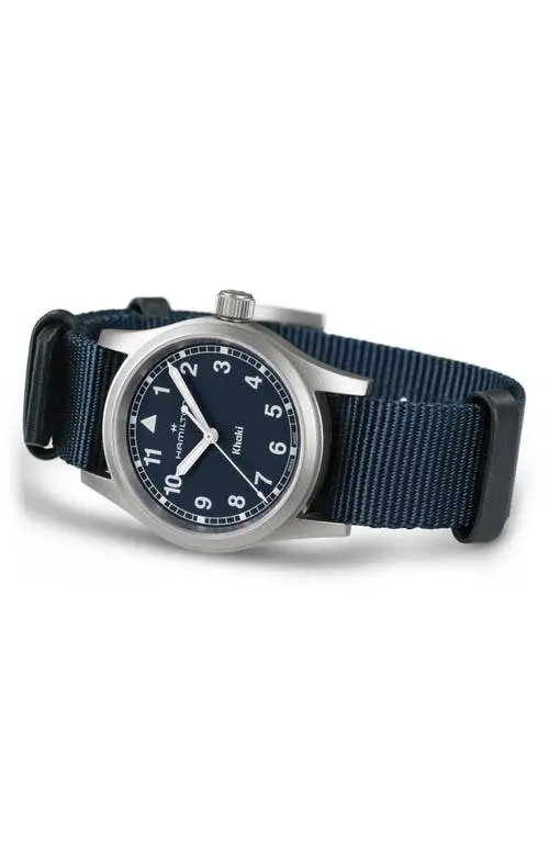 Hamilton Khaki Field Strap Watch - Blue