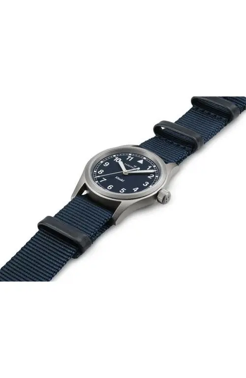 Hamilton Khaki Field Strap Watch - Blue