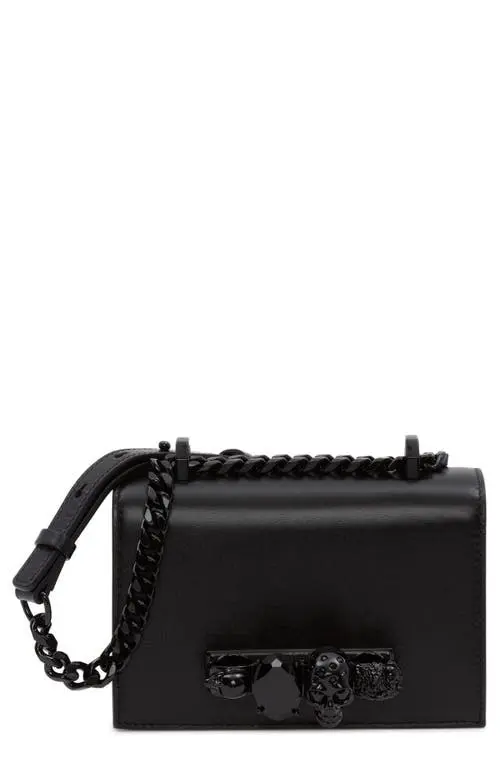 Alexander McQueen Mini Jewelled Leather Crossbody Bag