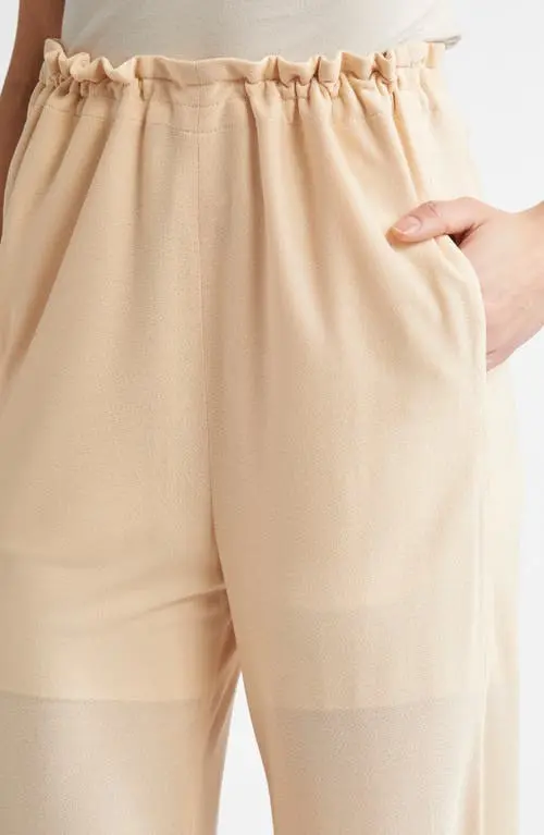 SETCHU Sheer Double Layer Pants - Beige