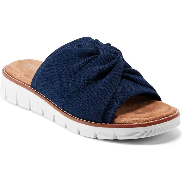 Easy Spirit Josy Platform Slide Sandal - Blue