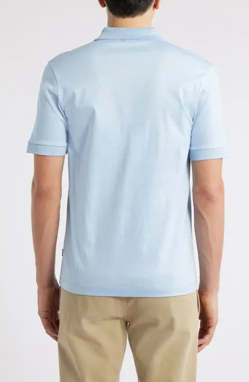 BOSS Phillipson Mercerized Cotton Polo - Light Blue