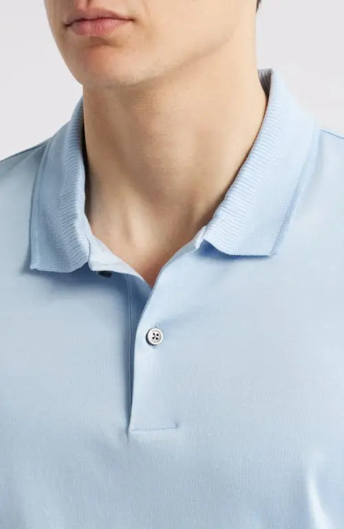 BOSS Phillipson Mercerized Cotton Polo - Light Blue