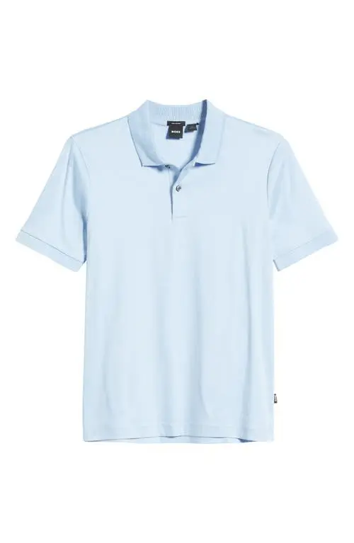 BOSS Phillipson Mercerized Cotton Polo - Light Blue