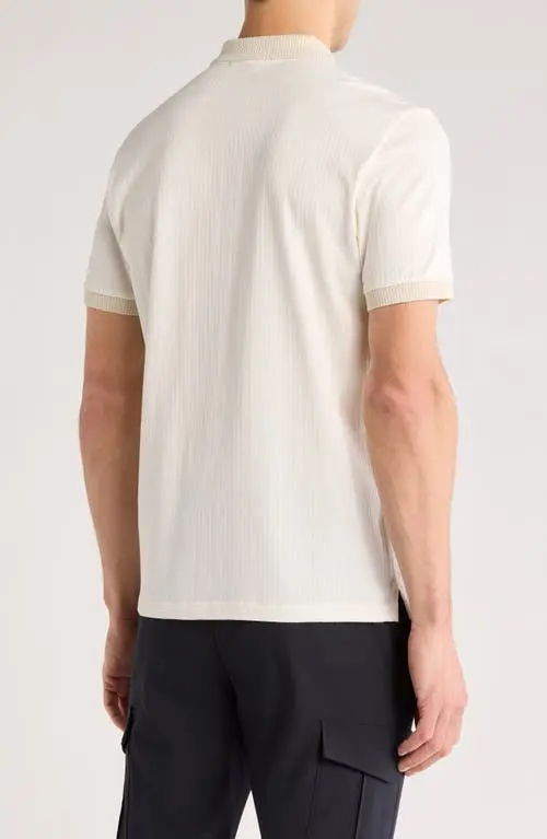 Robert Barakett Whistler Half Zip Polo - White