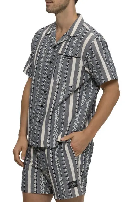 MAUI & SONS Dobby Fin Camp Shirt