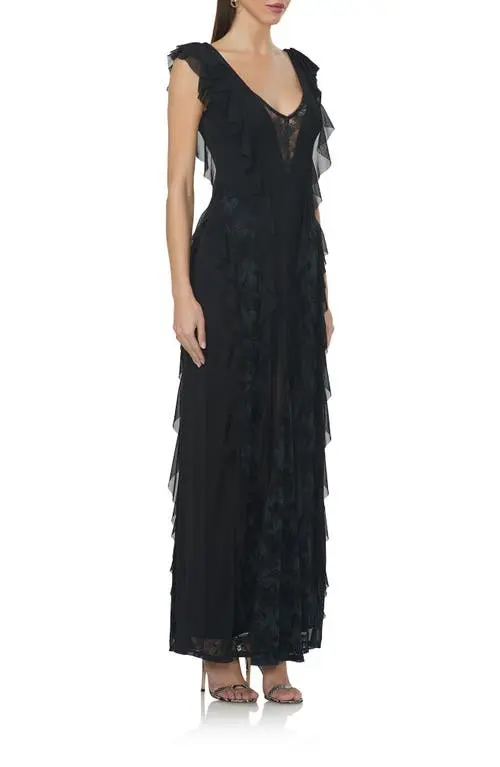 AFRM Trista Lace Inset Maxi Dress