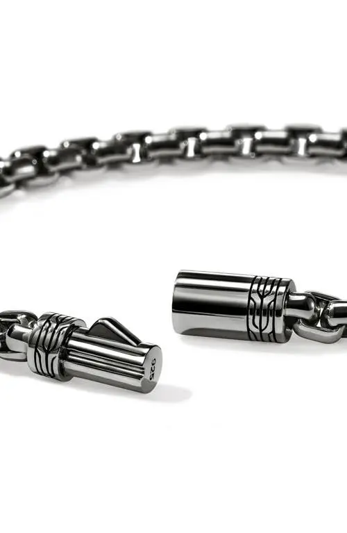 John Hardy Box Chain Bracelet - Dark Silver