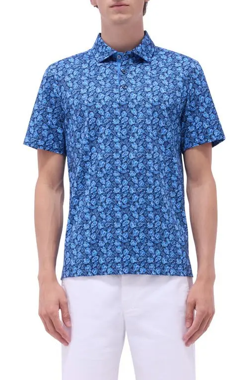 Bugatchi Vincent Ooohcotton® Leaf Print Polo