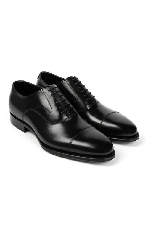 ANTHONY VEER Regent Cap-toe Oxford - Black
