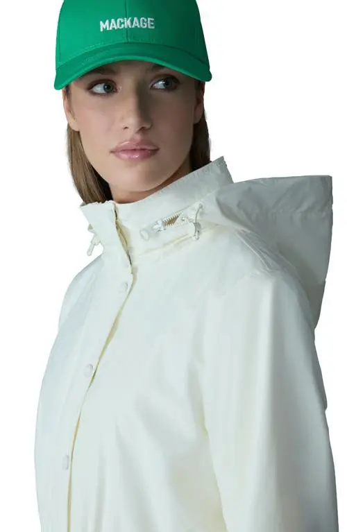 Mackage Keryn Hooded Rain Jacket - Cream