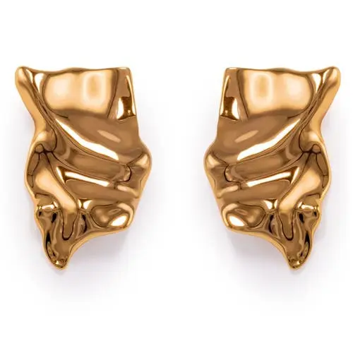 BLACK SUEDE STUDIO Arco Earrings - Gold