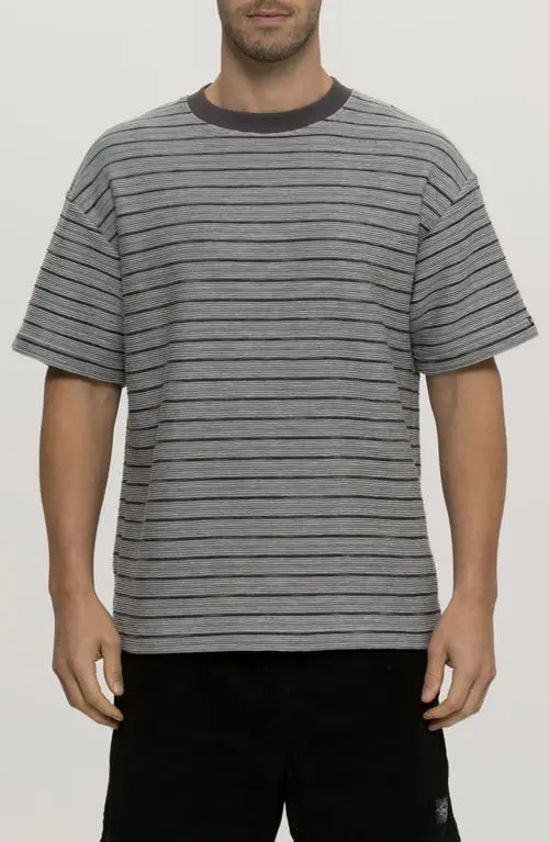 MAUI & SONS Dobby Days Oversize Stripe T-shirt - Iron