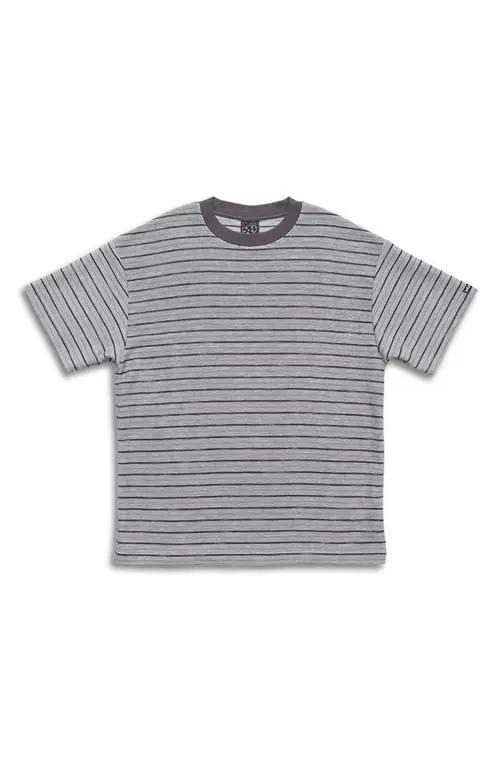 MAUI & SONS Dobby Days Oversize Stripe T-shirt - Iron