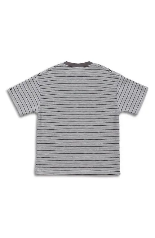 MAUI & SONS Dobby Days Oversize Stripe T-shirt - Iron