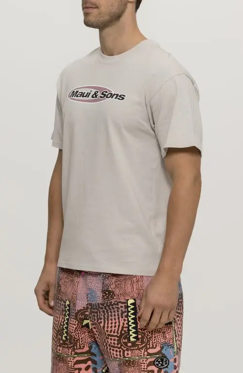 MAUI & SONS Flying Disc Cotton Graphic T-shirt