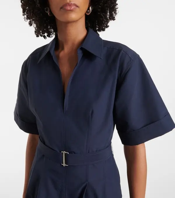 Simkhai Deanna Belted Midi Dress - Blue
