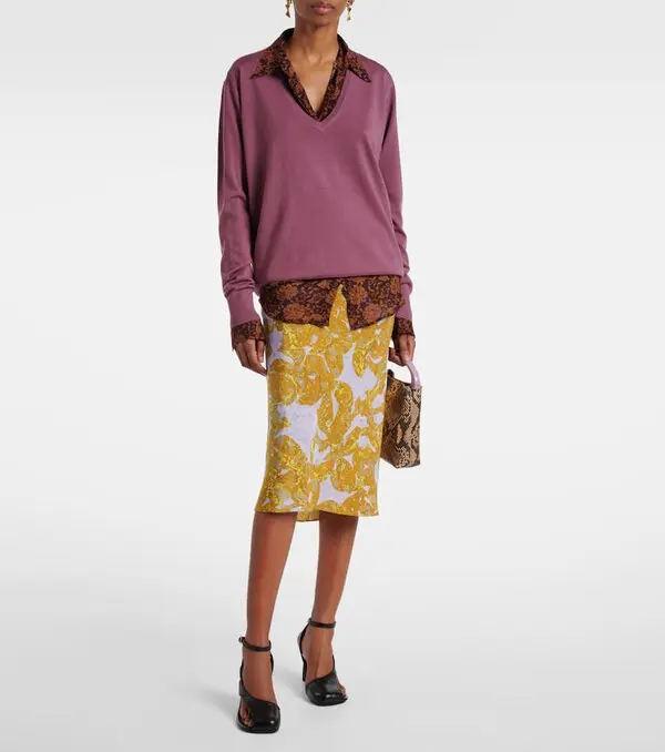 Dries Van Noten Wool Sweater - Pink