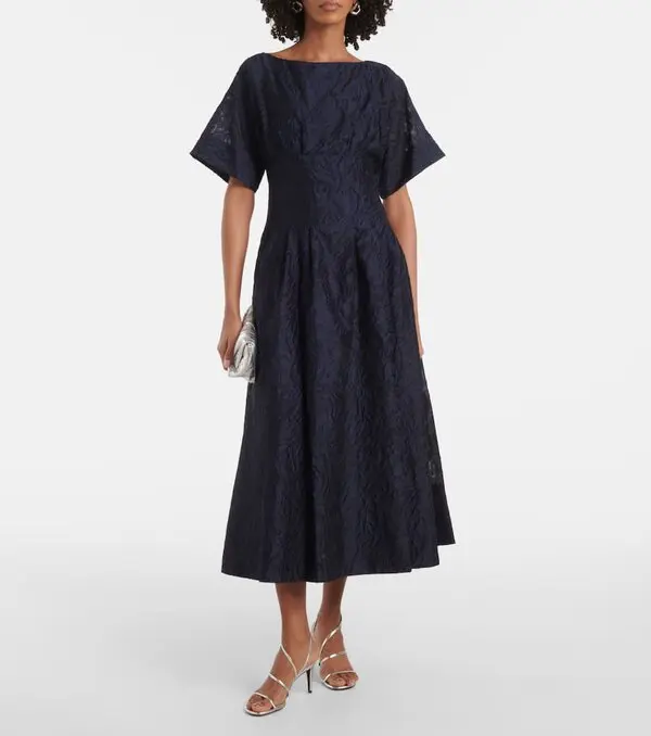 Simkhai Rosalie Jacquard Midi Dress