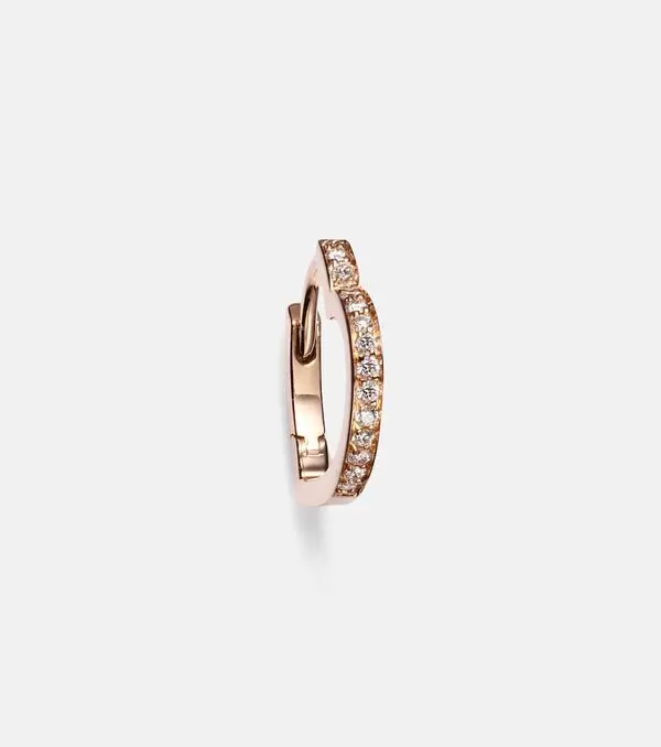 REPOSSI Antifer Heart Small Hoop Earring - Pink