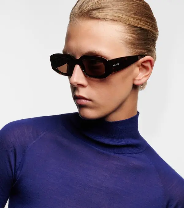 Alaïa Rectangle Frame Sunglasses