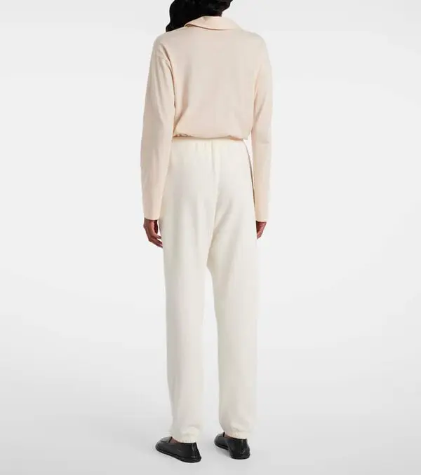 THE ROW Teo Cotton And Cashmere Sweatpants