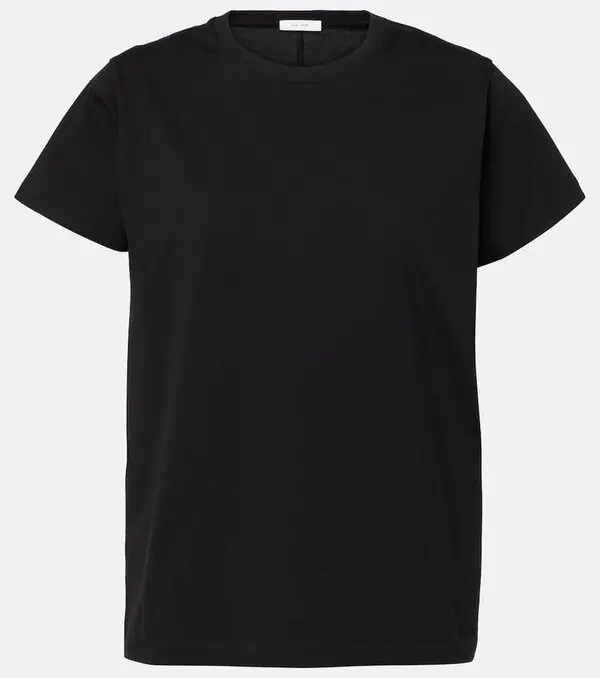 THE ROW Florie Cotton Jersey T-shirt - Black