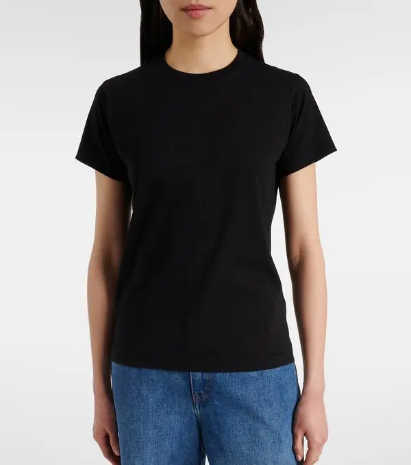 THE ROW Florie Cotton Jersey T-shirt - Black