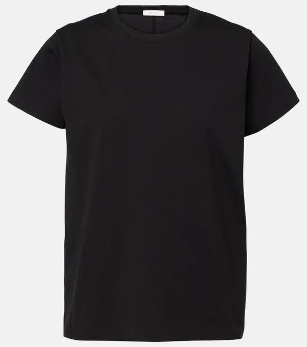 THE ROW Florie Cotton Jersey T-shirt - Black