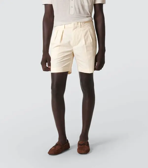 TOM FORD Cotton And Silk Poplin Shorts