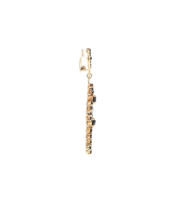 Dolce & Gabbana Crystal Cross Clip-on Earrings