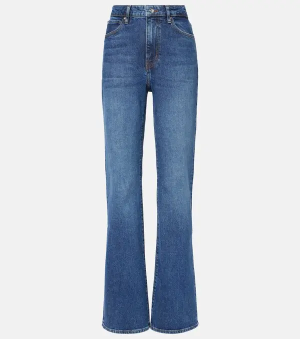 FRAME Arrow High-rise Bootcut Jeans - Blue