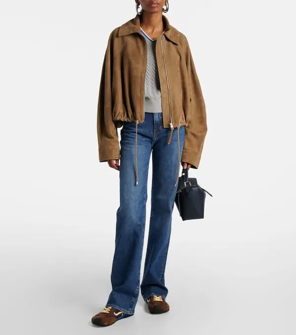 FRAME Arrow High-rise Bootcut Jeans - Blue