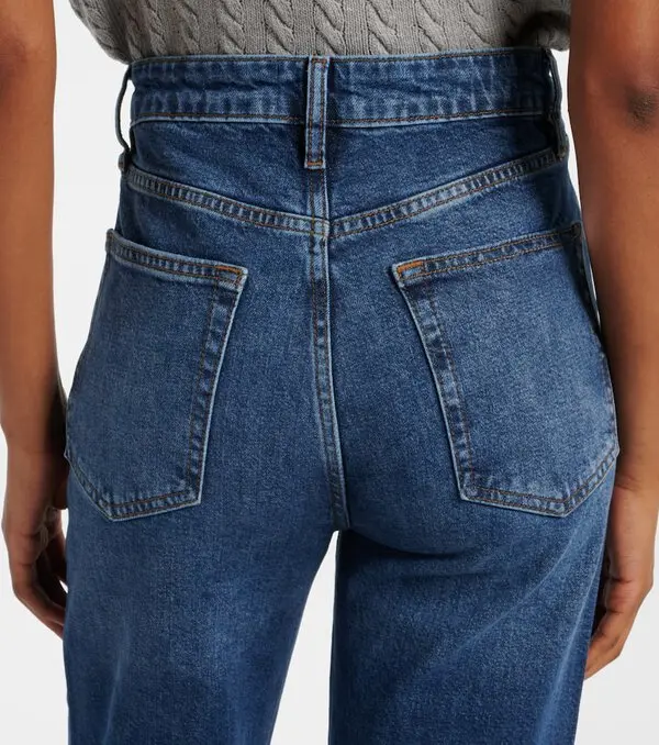 FRAME Arrow High-rise Bootcut Jeans - Blue