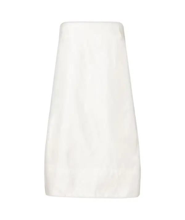 Staud Lidia Silk Satin Minidress - White