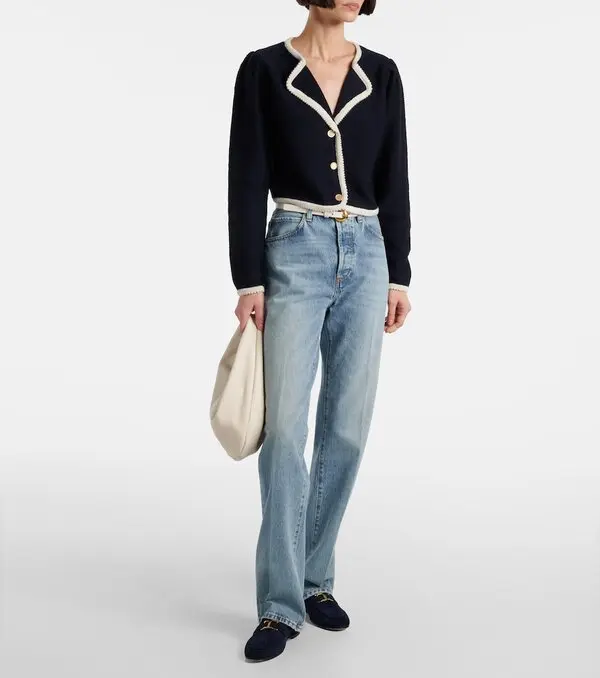 FRAME Corded Knitted Top