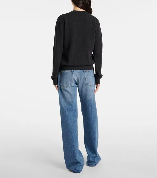 THE ROW Jahi Cashmere, Cotton, And Silk Sweater
