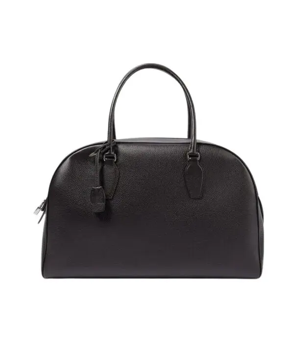 THE ROW India Large Leather Tote Bag - Brown