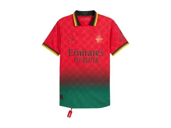 Off-White X Puma Ac Milan Authentic Jersey - Red/black