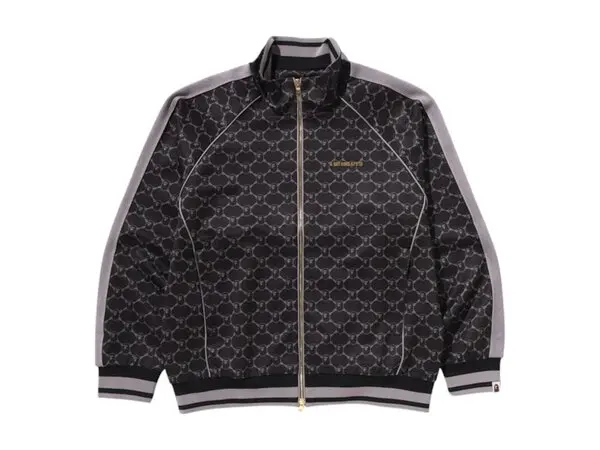 A BATHING APE College Monogram Logo Relaxed Fit Track Jacket