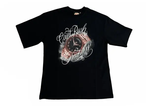 SYNA JEWELS World Can't Rush Greatness Watch Tee Shirt - Black