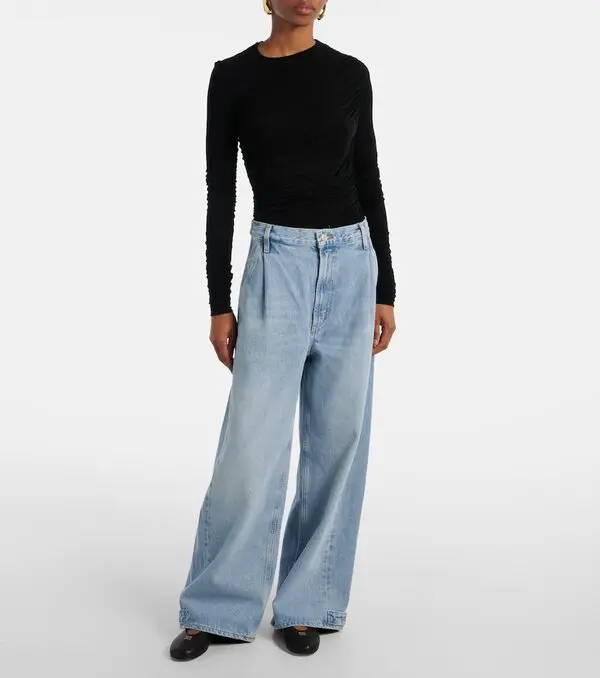 AGOLDE Darsha Mid-rise Barrel-leg Jeans