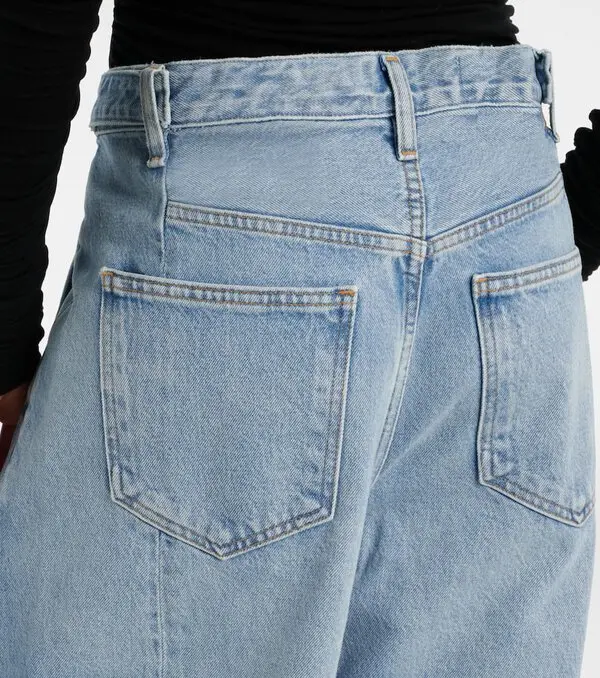 AGOLDE Darsha Mid-rise Barrel-leg Jeans
