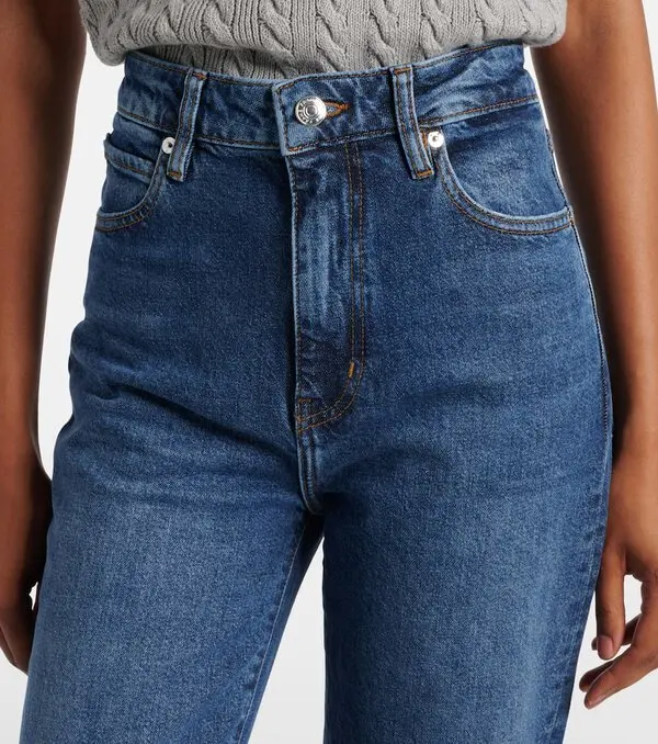 FRAME Arrow High-rise Bootcut Jeans - Blue