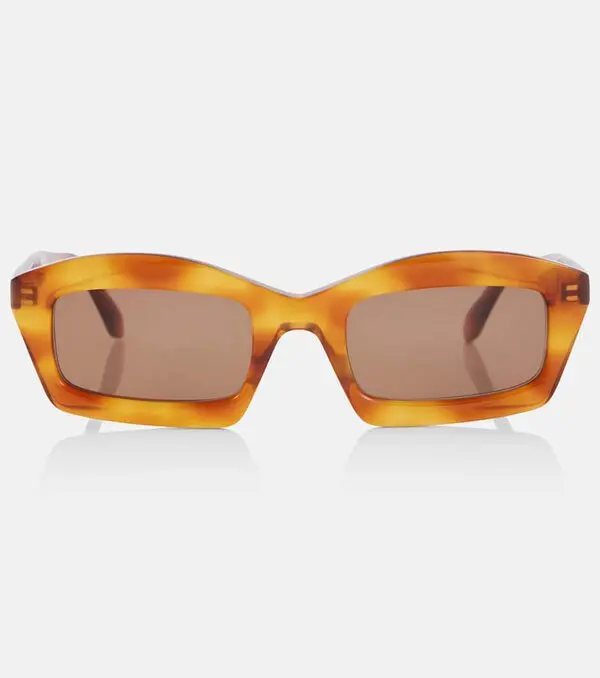 Alaïa Rectangle Sunglasses - Brown
