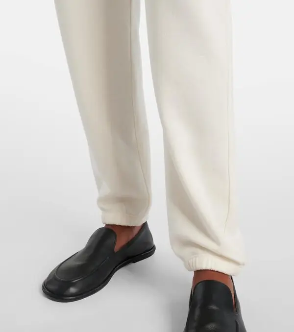THE ROW Teo Cotton And Cashmere Sweatpants
