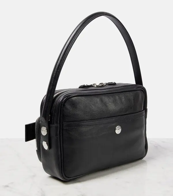 Acne Studios Leather Shoulder Bag - Black